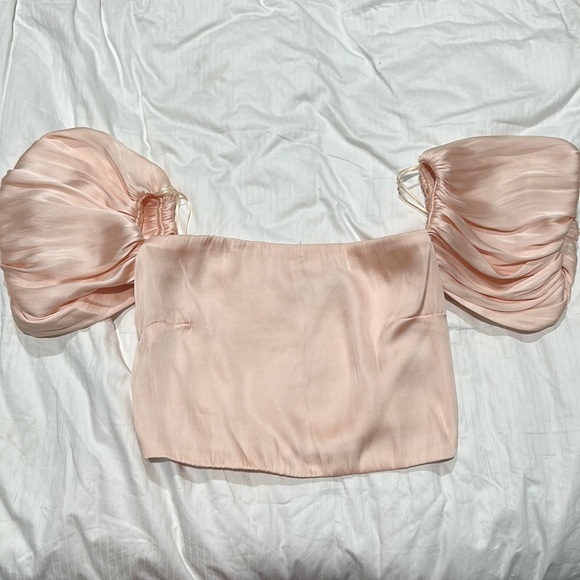 Sophie Rue | Tops | Sophie Rue Blush Off The Shoulder Peasant Crop Top ...